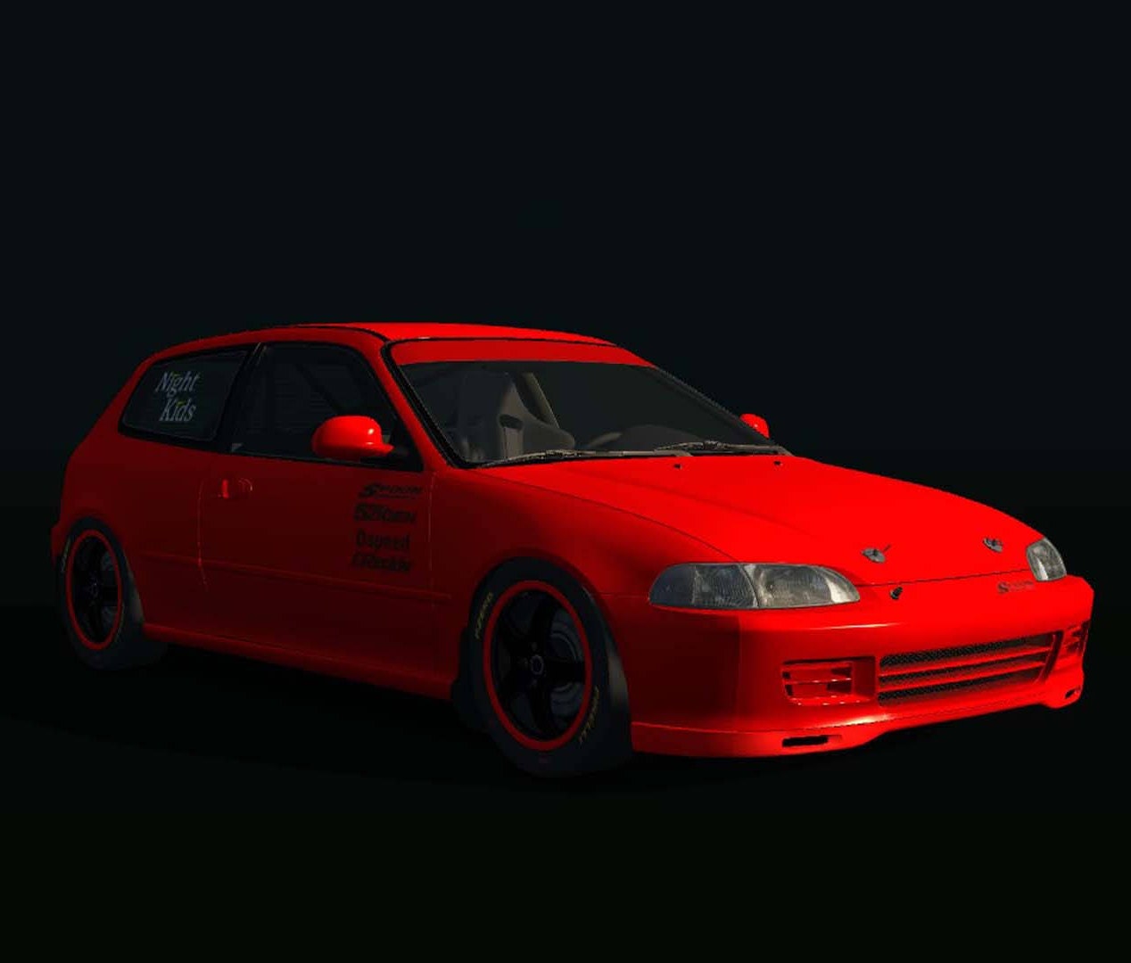 Night Kids Decal. Initial D. EG6. Drift Car. Car Decal. Bumper - Etsy ...