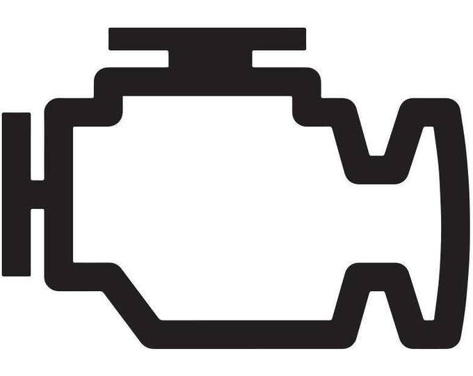 Check Engine Light Decal CEL - Etsy