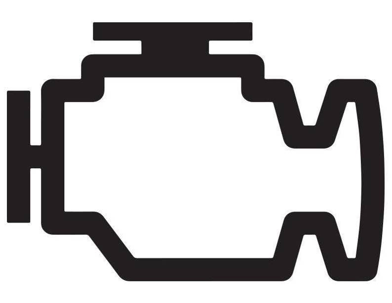 Check Engine Light Decal CEL - Etsy