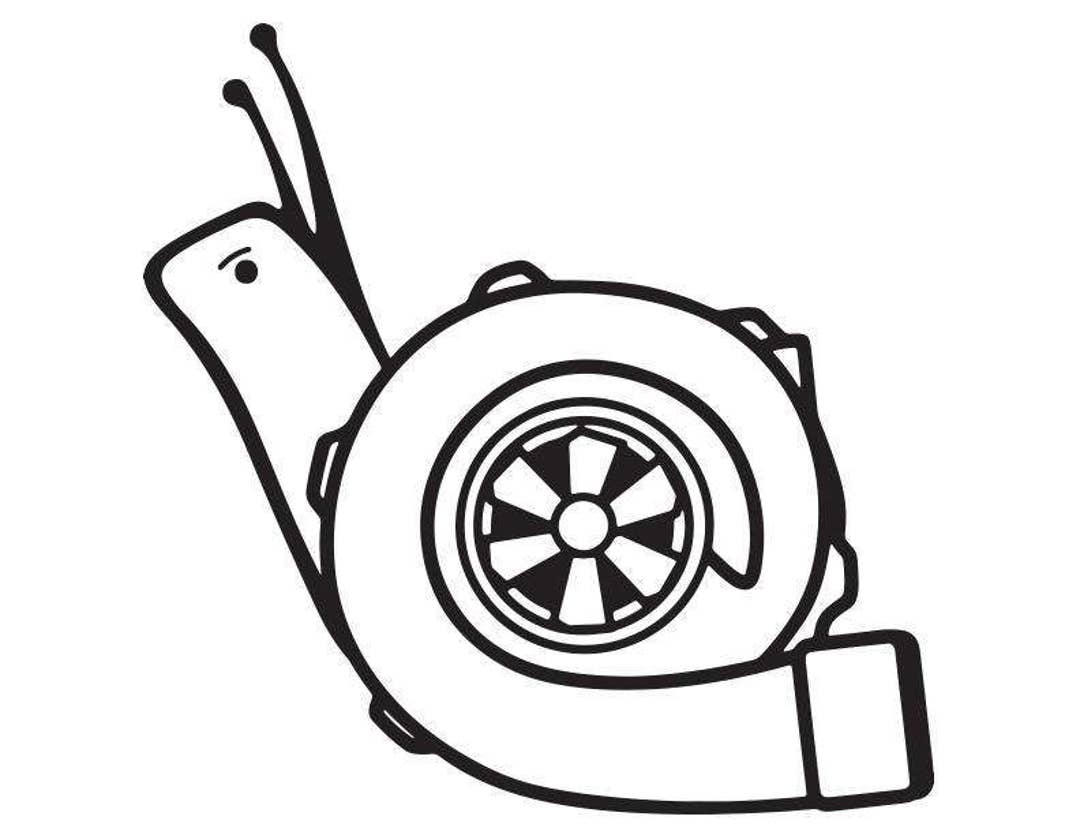 Turbo Snail Decal Boosted Facing Left - Etsy