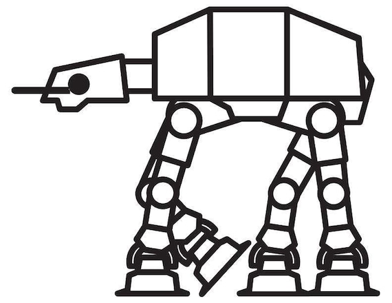 AT-AT Decal Star Wars Themed Decal | Etsy