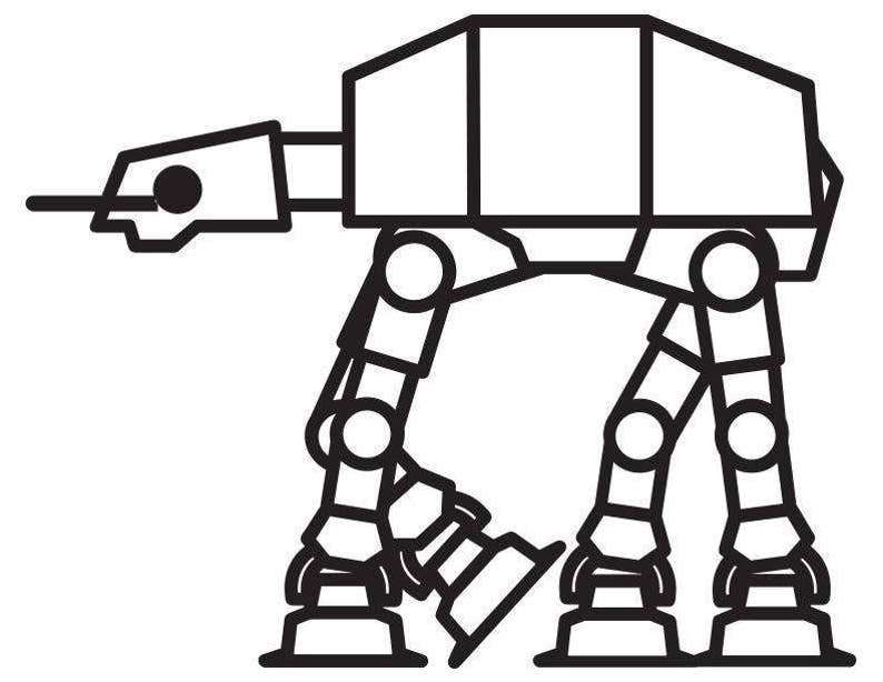 AT-AT Decal Star Wars Themed Decal | Etsy