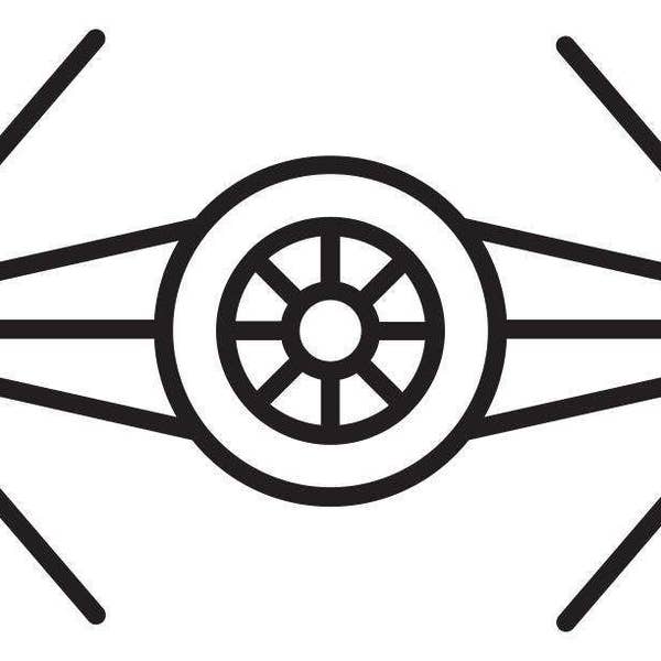 Tie Fighter Decal - Etsy