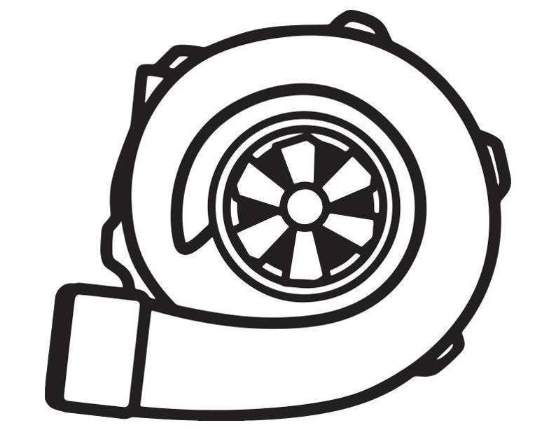 Turbo Decal Boosted Facing Left - Etsy