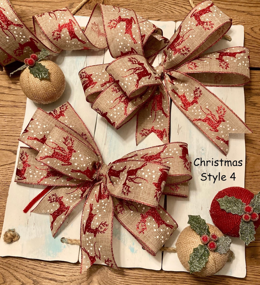 Multiple Style Christmas & Fall Bows - Elevate Your Holiday Decor With ...