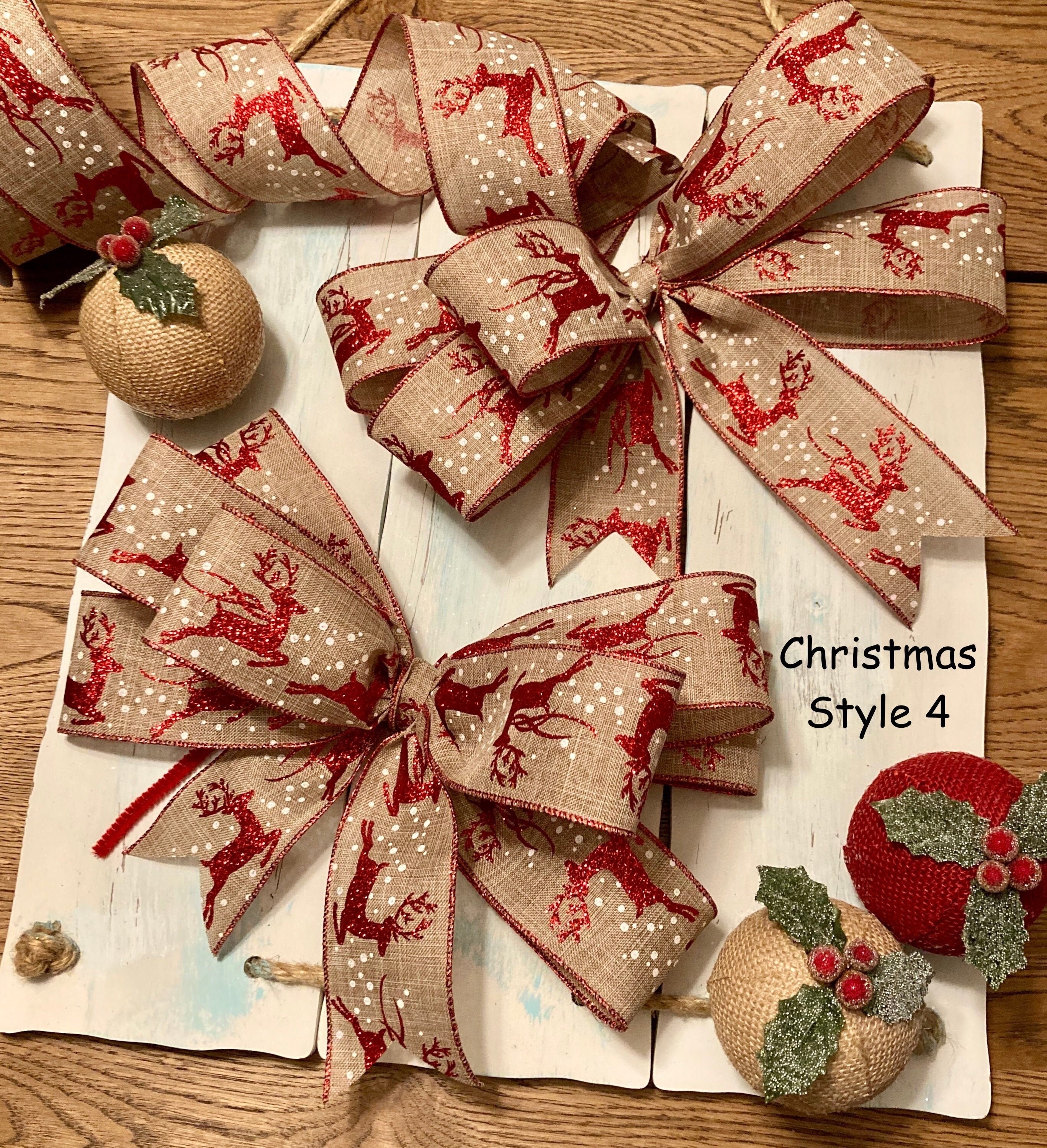 Multiple Style Christmas & Fall Bows - Elevate Your Holiday Decor With ...