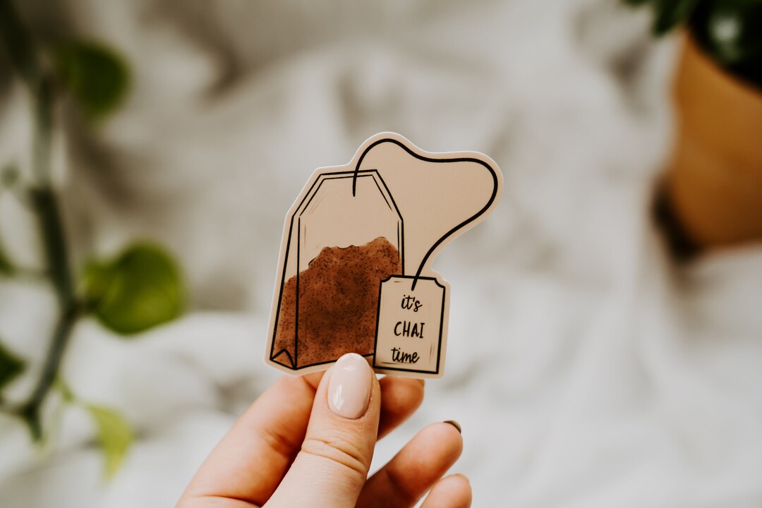 It's Chai Time Vinyl Sticker - Etsy