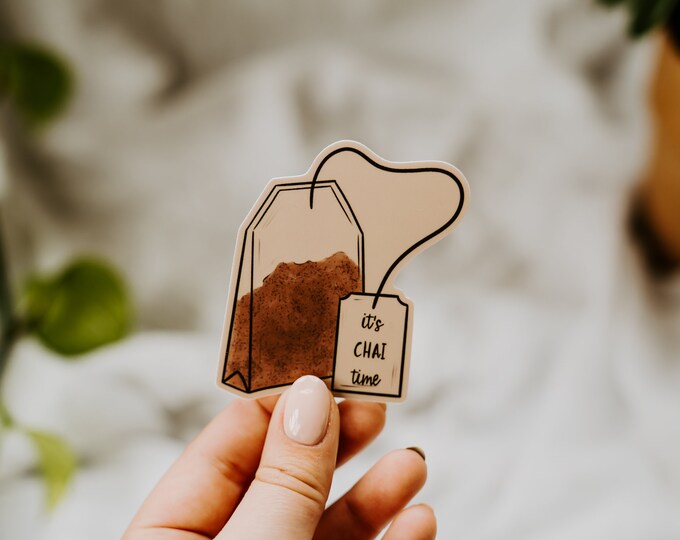 It's Chai Time Vinyl Sticker - Etsy