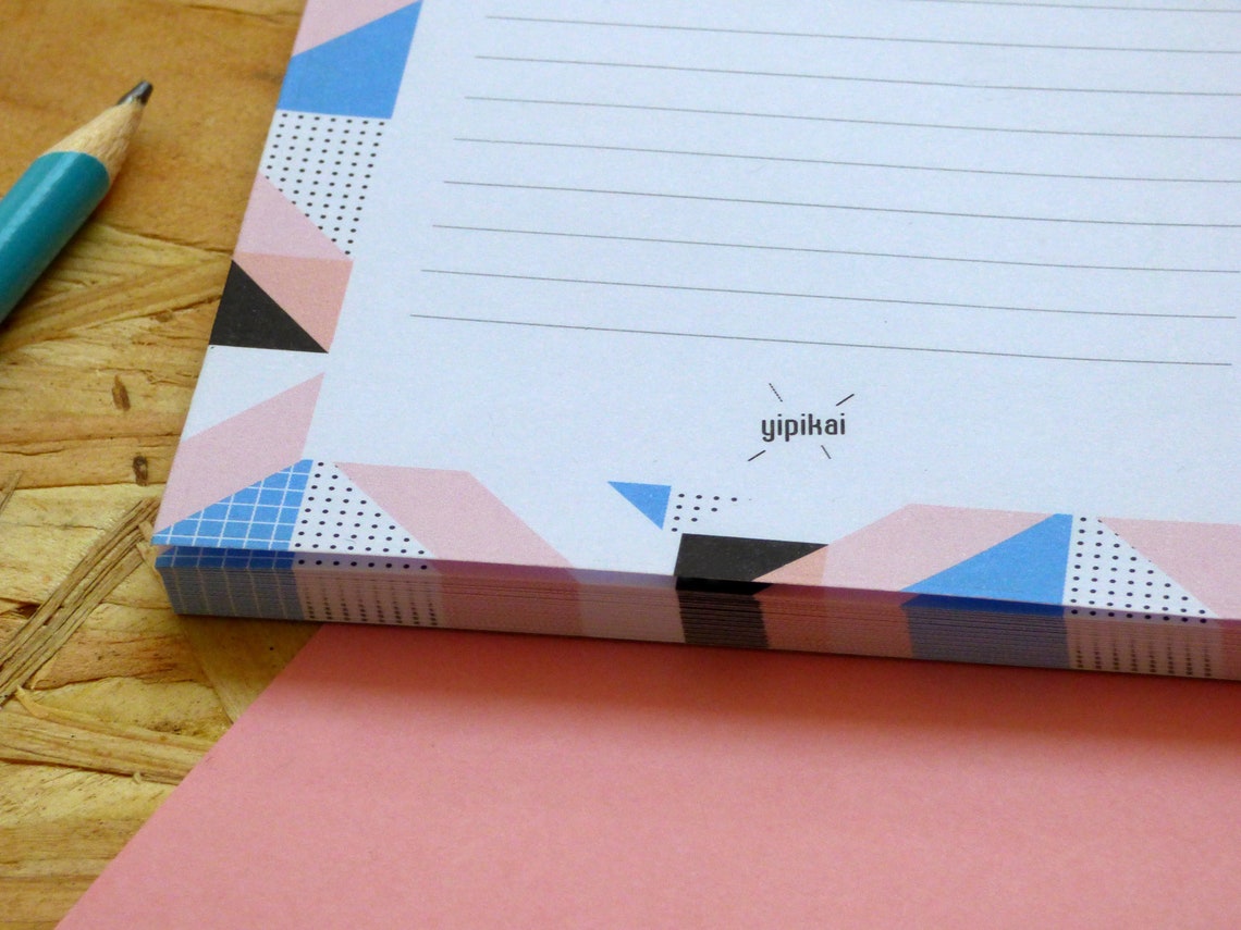 Bloc-notes papier To do list avec motifs géométriques | Etsy