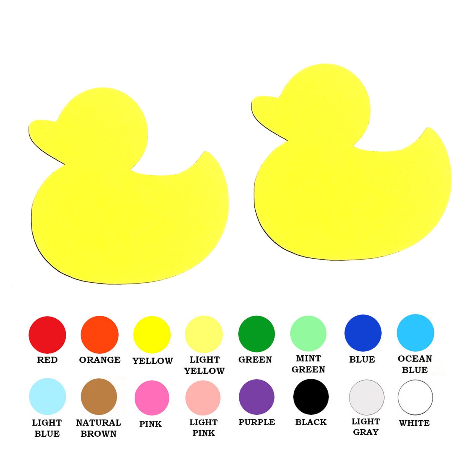 25 Pack Paper Duck Shape Duck Die Cut Paper Duck Cut Outs - Etsy