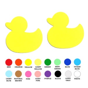25 Pack - Paper Duck Shape, Duck Die Cut, Paper Duck Cut Outs, Paper ...