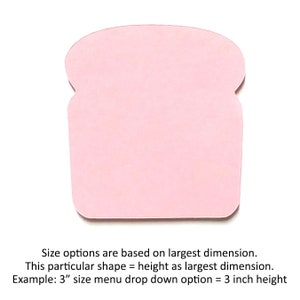 25 Pack - Paper Bread Slice Shapes, Bread Slice Shape, Paper Bread Cut ...