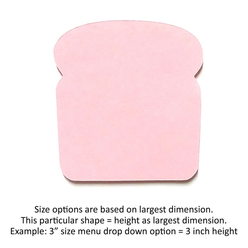 25 Pack Paper Bread Slice Shapes Bread Slice Shape Paper - Etsy