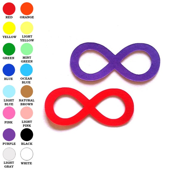 25 pack Paper Infinity Shape Paper Infinity Cut Out | Etsy