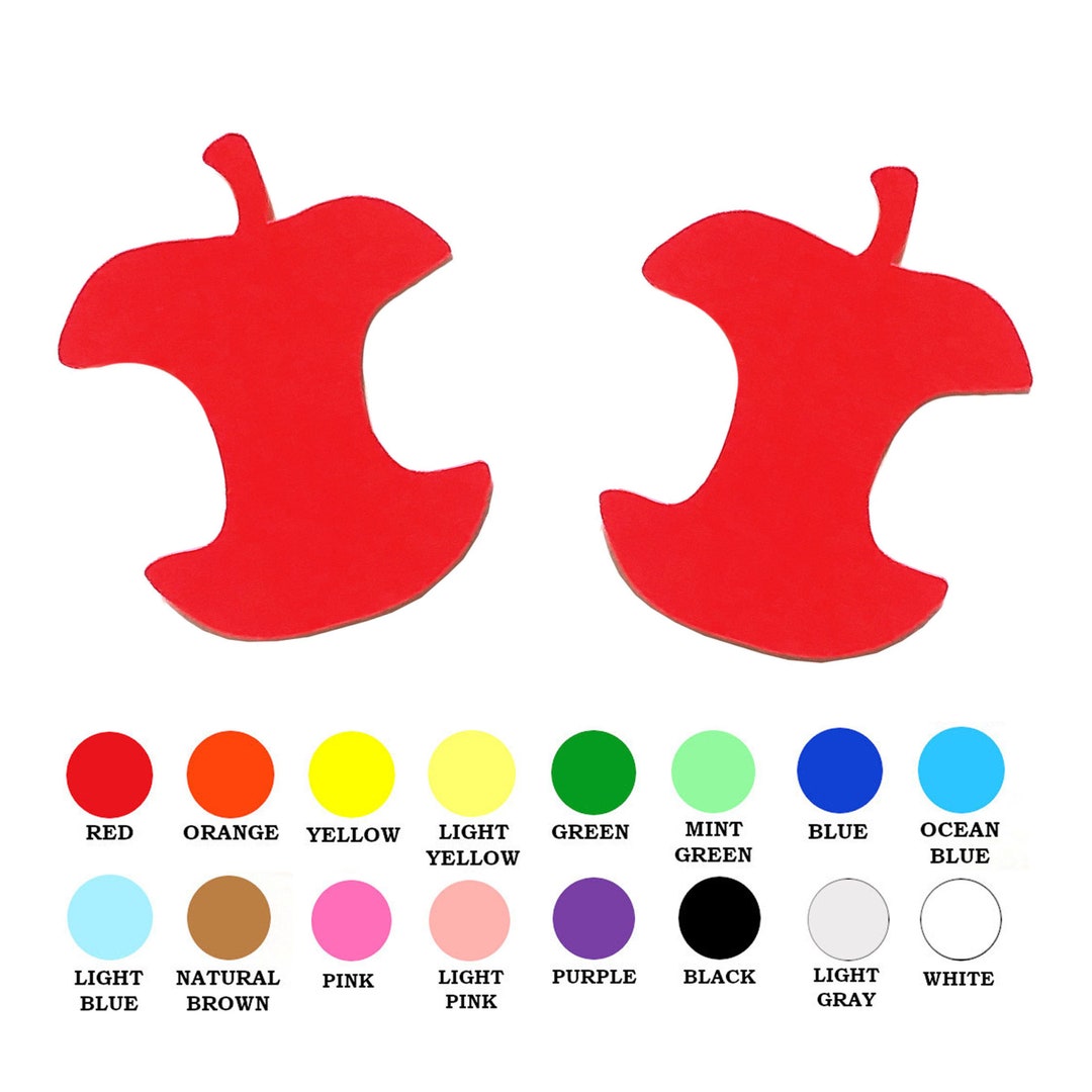 25 Pack - Paper Apple Core Shape, Apple Core Shapes, Apple Core Paper ...
