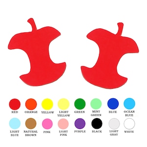25 Pack - Paper Apple Core Shape, Apple Core Shapes, Apple Core Paper ...