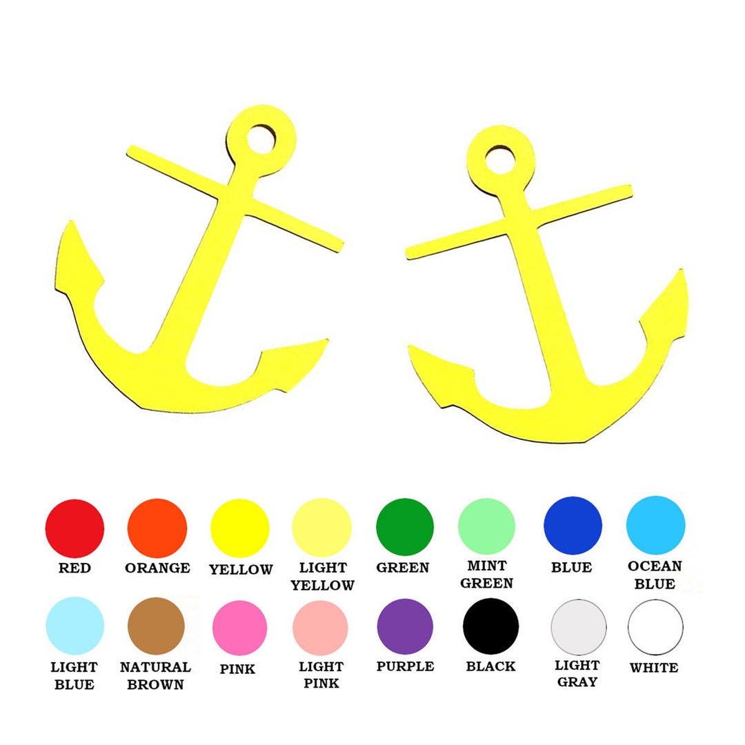 25 Pack - Paper Nautical Anchor Shape, Anchor Die Cut, Anchor Cut Out ...