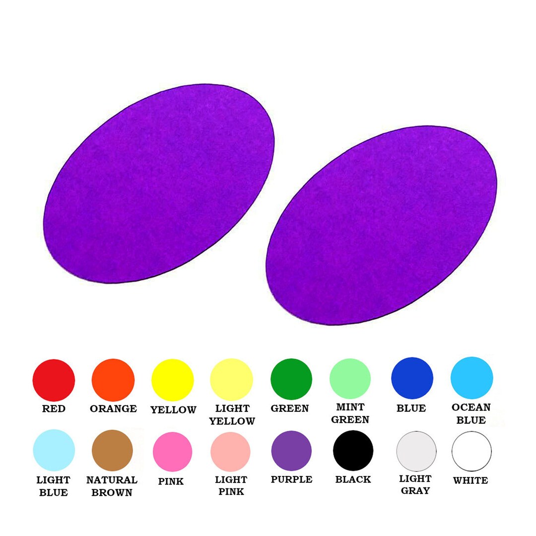 25 Pack - Paper Oval Shapes, Paper Oval Cut Outs, Oval Die Cut Shapes ...