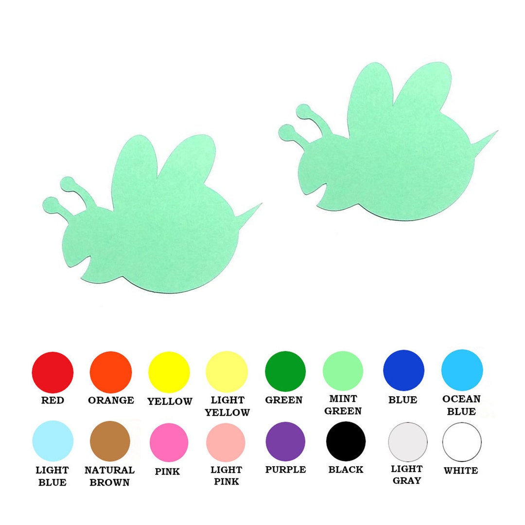 25 Pack - Paper Bumblebee Shapes, Bumblebee Die Cut Shape, Easter Die ...