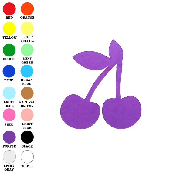 25 pack Paper Cherry Shapes Cherry Shape Cherry Paper Cut | Etsy