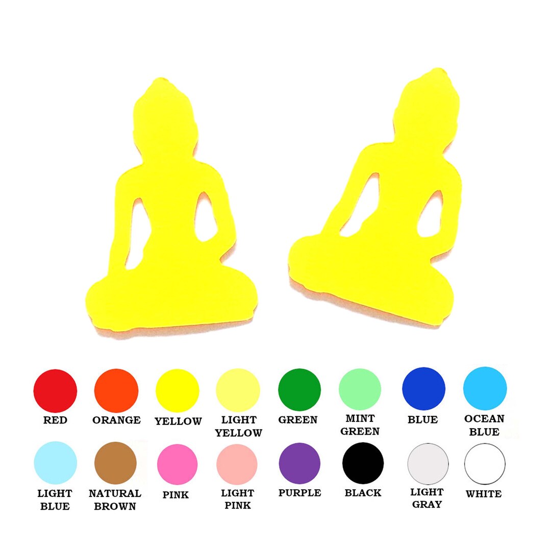 25 Pack - Paper Buddha Shape, Paper Buddha Cut Outs, Buddha Die Cuts ...