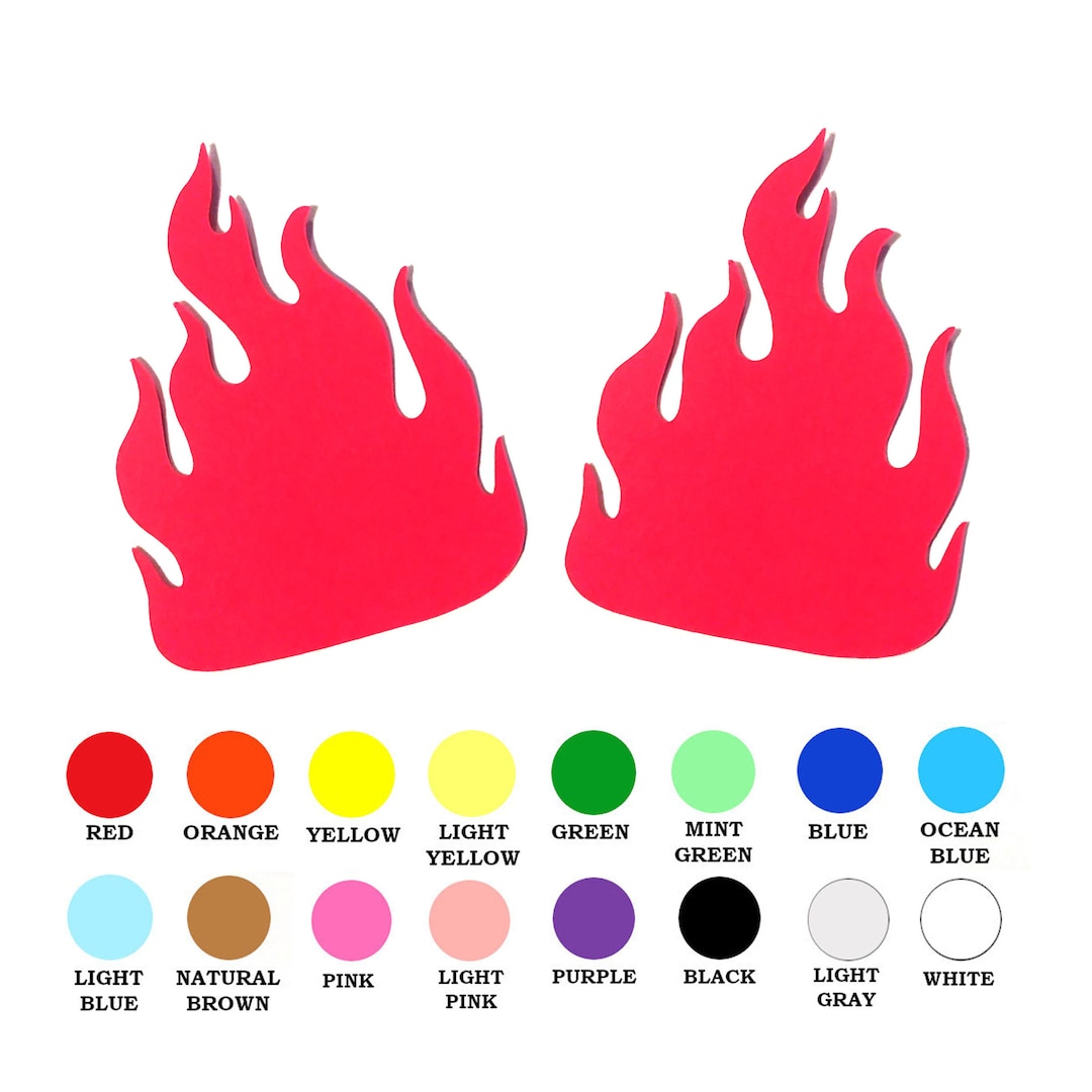25 Pack - Paper Fire Shape, Fire Die Cut, Fire Shape Cut Out, Paper ...