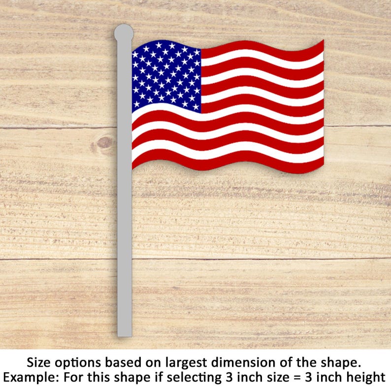 12 Pack - Paper USA Flag Shapes, Paper Flag Shapes, Paper American Flag ...