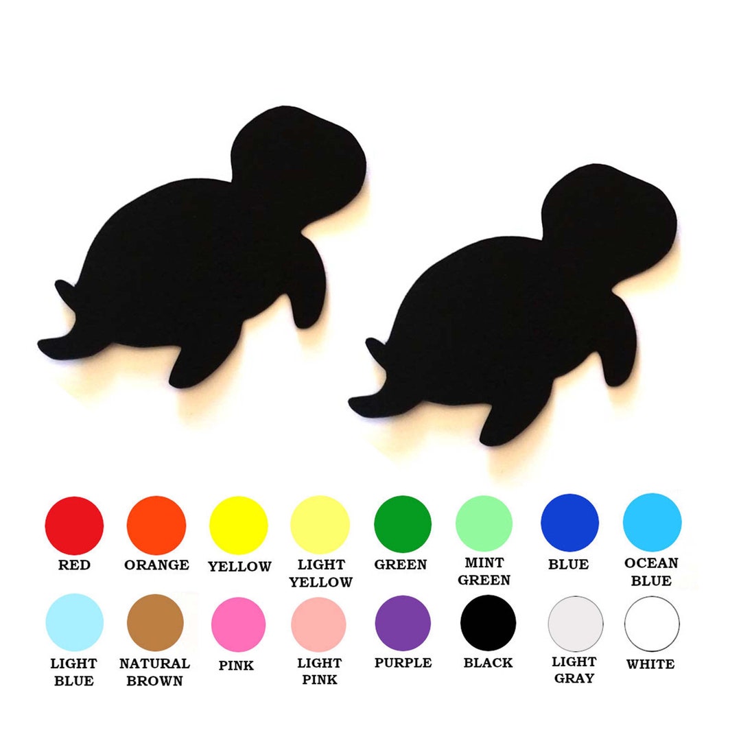 25 Pack - Paper Sea Turtles Shape, Sea Turtle Die Cuts, Sea Turtle ...