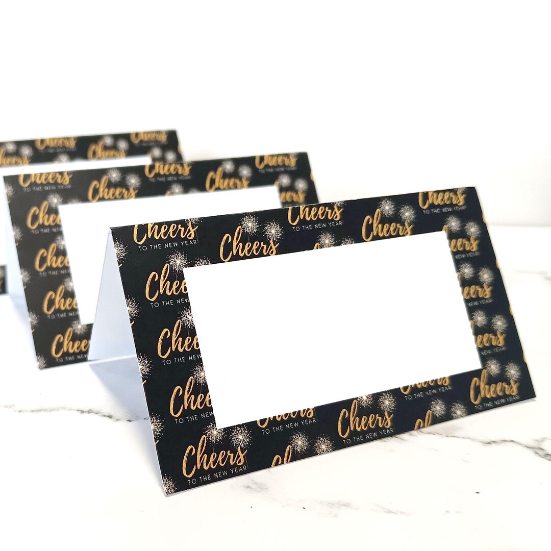 2025 New Year Table Name Cards, 2025 Table Name Cards, DIY Table Place ...