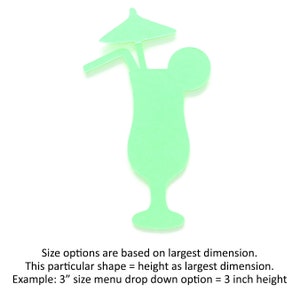 25 Pack - Paper Cocktail Shape, Cocktail Glass Cut Out, Cocktail Drink ...