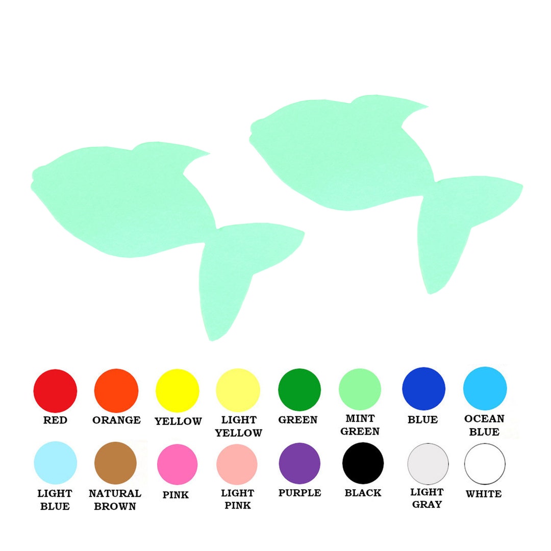 25 Pack - Paper Fish Shape, Paper Sea Animals, Paper Ocean Animals, DIY ...