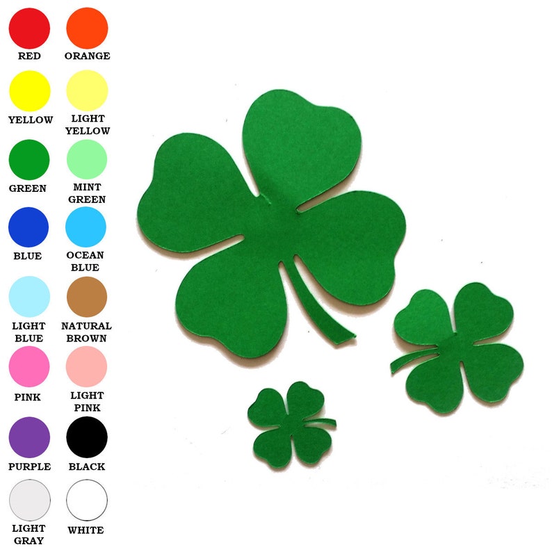 25 pack Paper Clover Shape Clover Leaf Shape Leaf Die Cut | Etsy