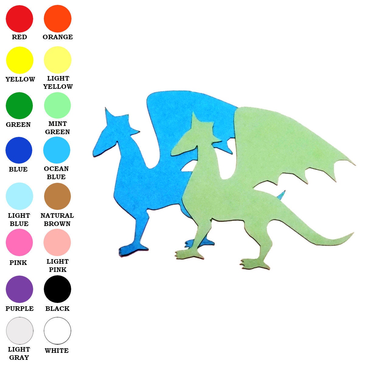 25 pack Paper Dragon Shape Paper Dragon Cut Outs Dragon | Etsy