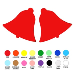 25 Pack - Paper Bell Shape, Christmas Bell Shapes, Paper Holiday Bells ...