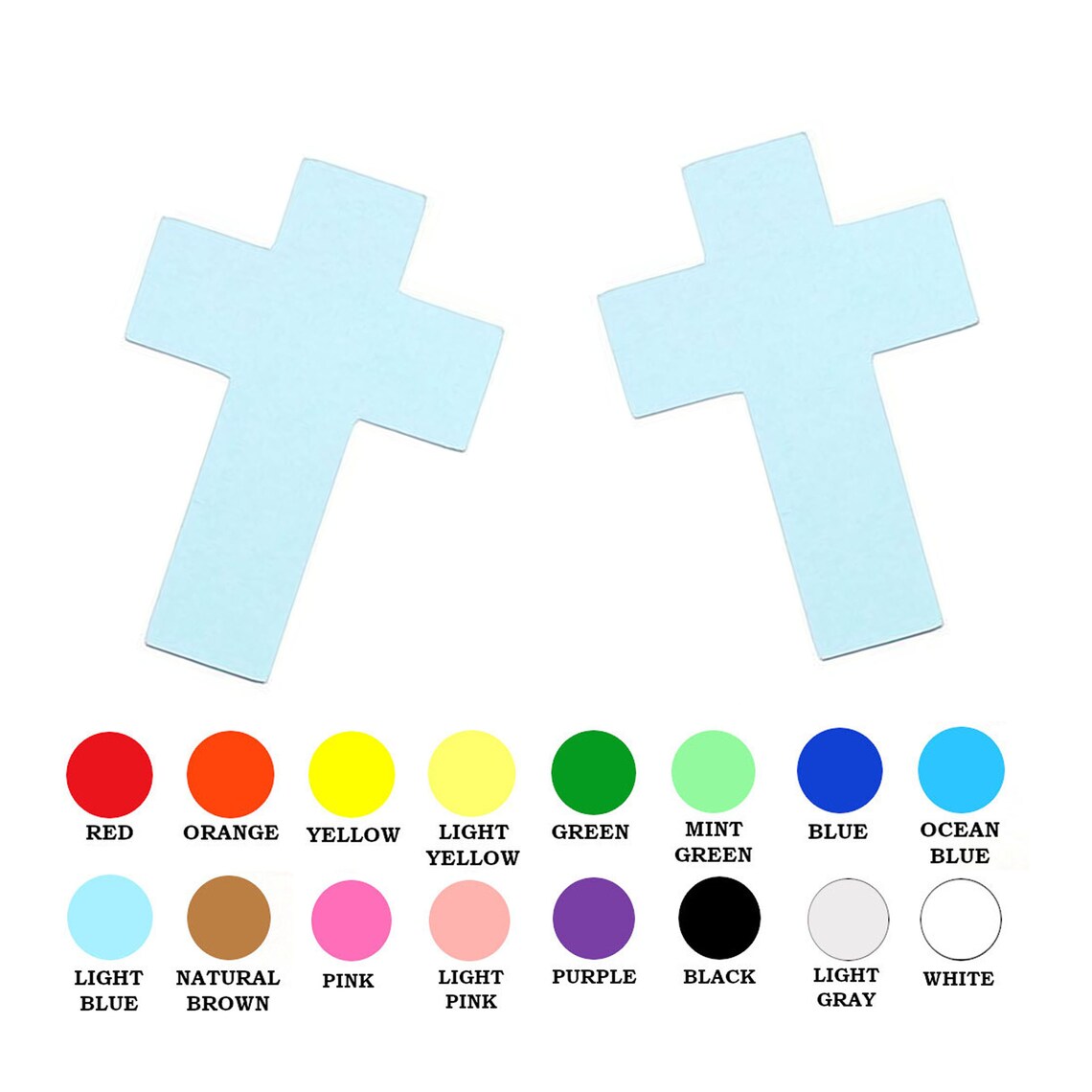 25 Pack Paper Cross Shape Paper Cross Cut Outs Cross Die - Etsy