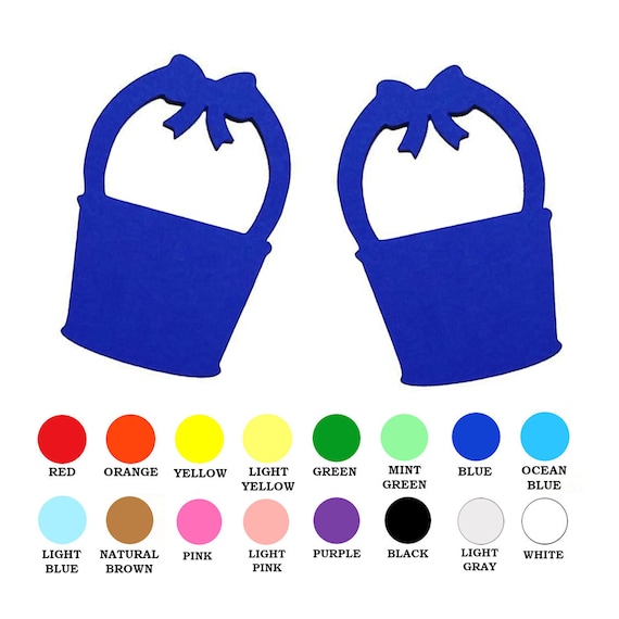 25 Pack Paper Bucket Shapes Bucket Die Cut Shape Easter | Etsy