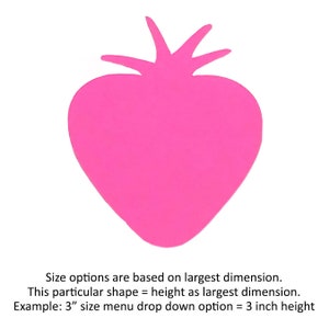 25 Pack - Paper Strawberry Shapes, Strawberry Shape, Strawberry Paper ...