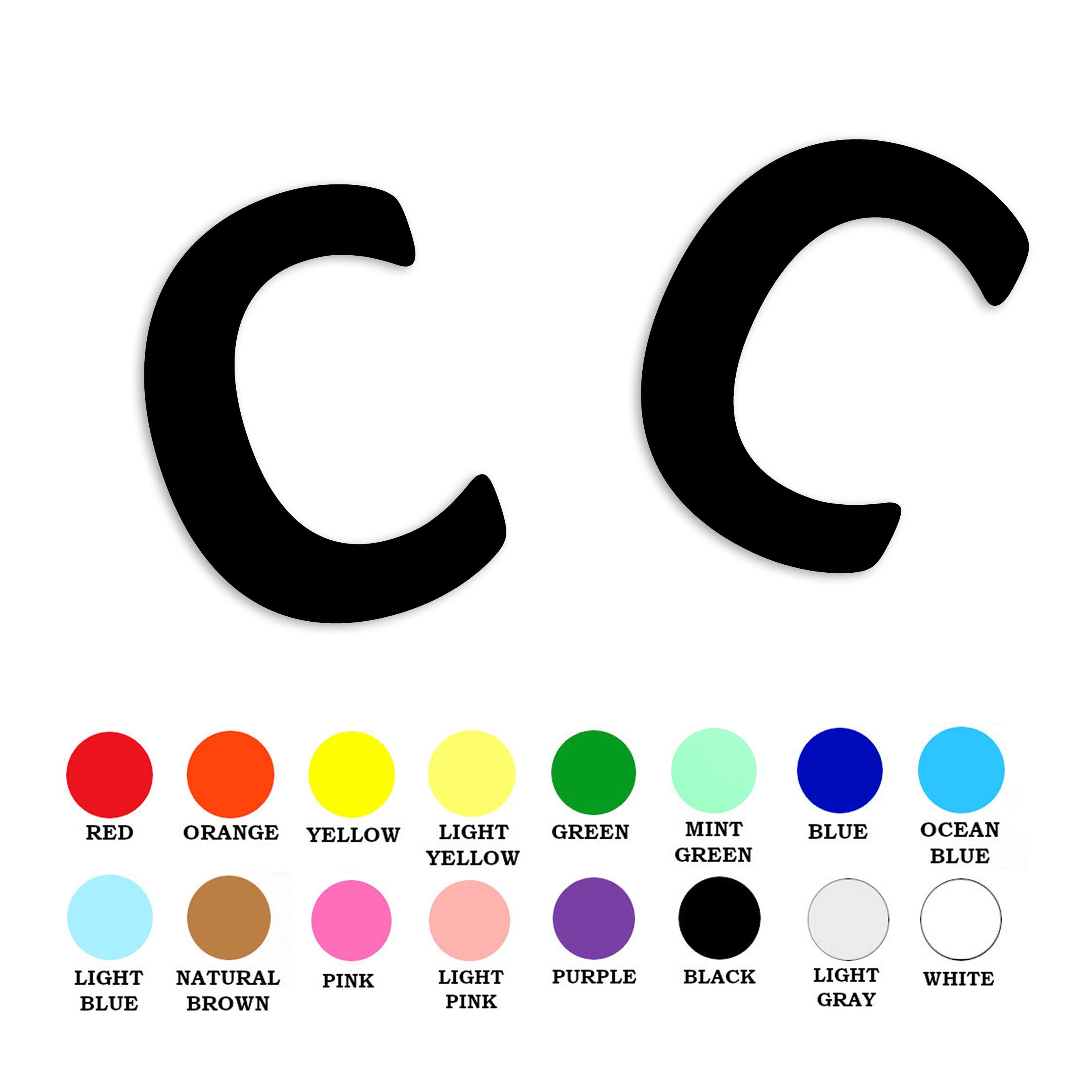 Letter C Cut Out - Etsy