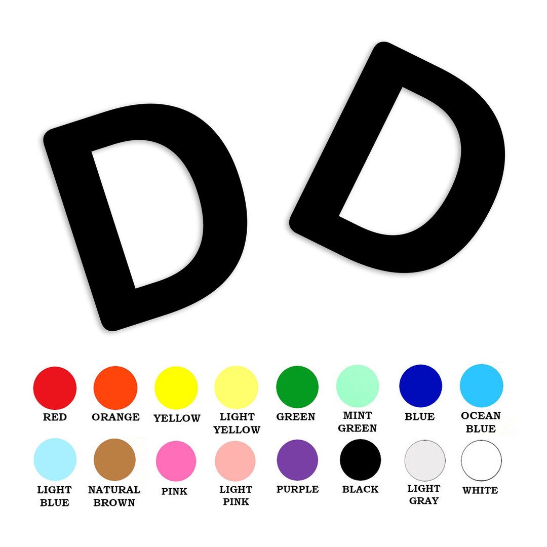 25 Pack - Paper D Shape, Paper D Letter Shape, Paper Letter Shapes, DIY ...