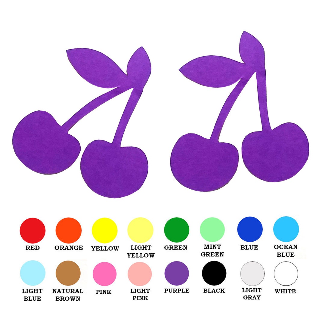 25 Pack - Paper Cherry Shapes, Cherry Shape, Cherry Paper Cut Out ...