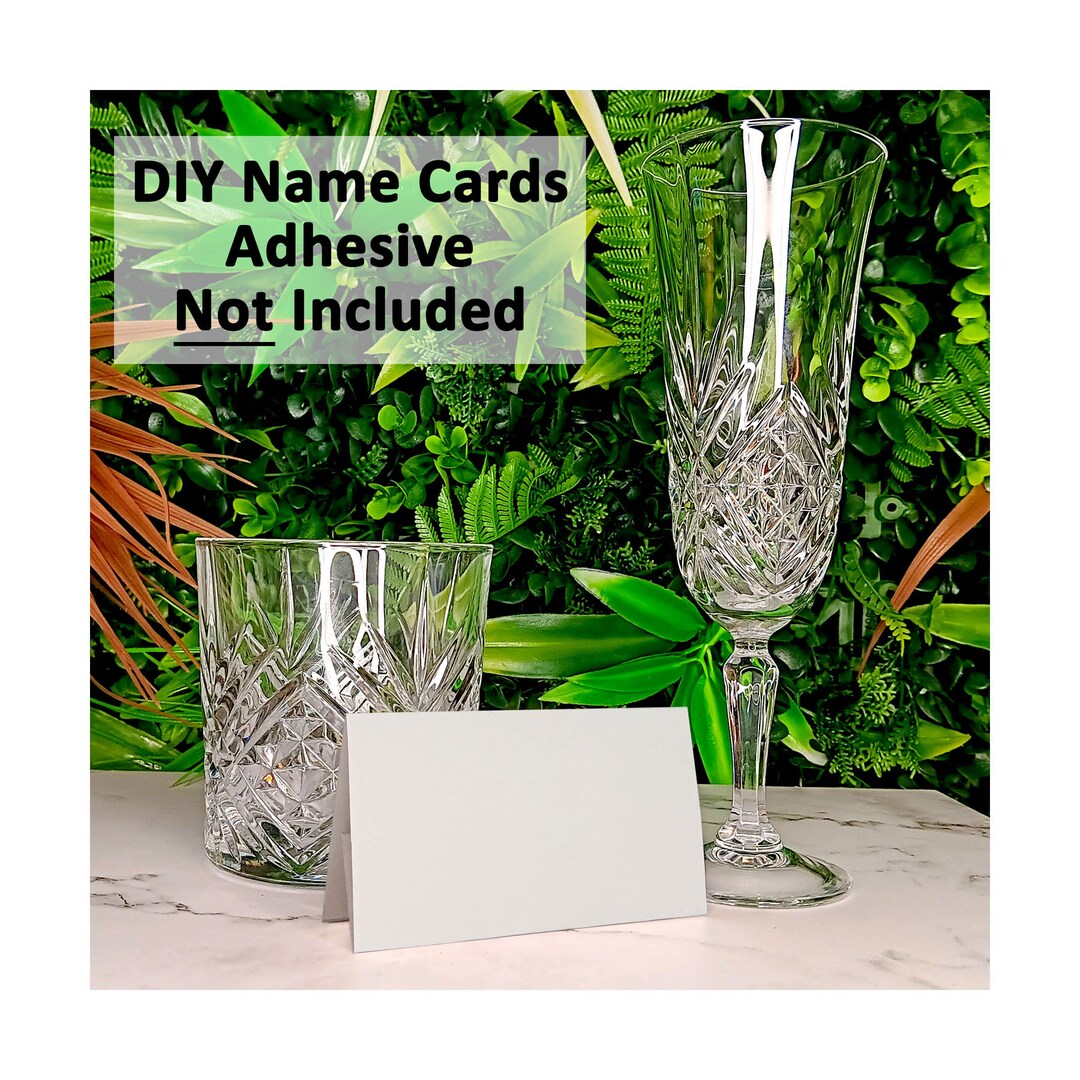 25 Pack: DIY Light Gray Table Place Cards, Light Gray Tent Name Cards ...