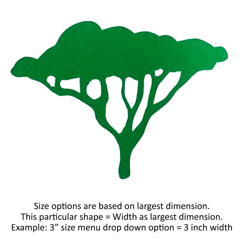 25 Pack - Paper Marula Tree Shape, Marula Tree Shapes, Paper Safari ...