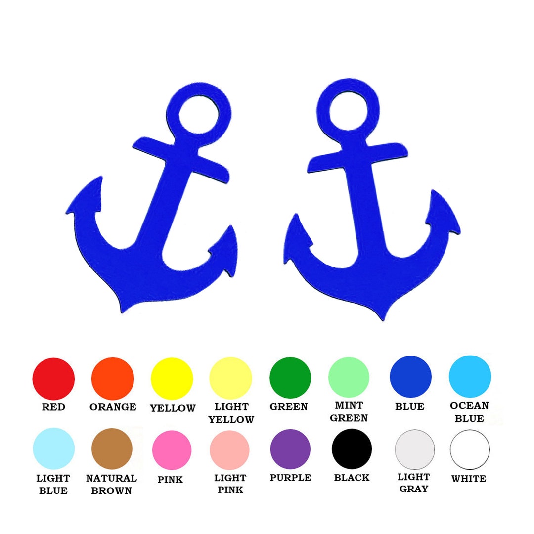 25 Pack - Paper Nautical Anchor Shape, Paper Anchor Die Cut, Anchor Cut ...