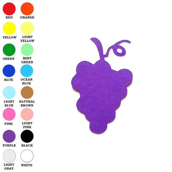 25 pack Paper Grape Shapes Grape Shape Grape Paper Cut | Etsy