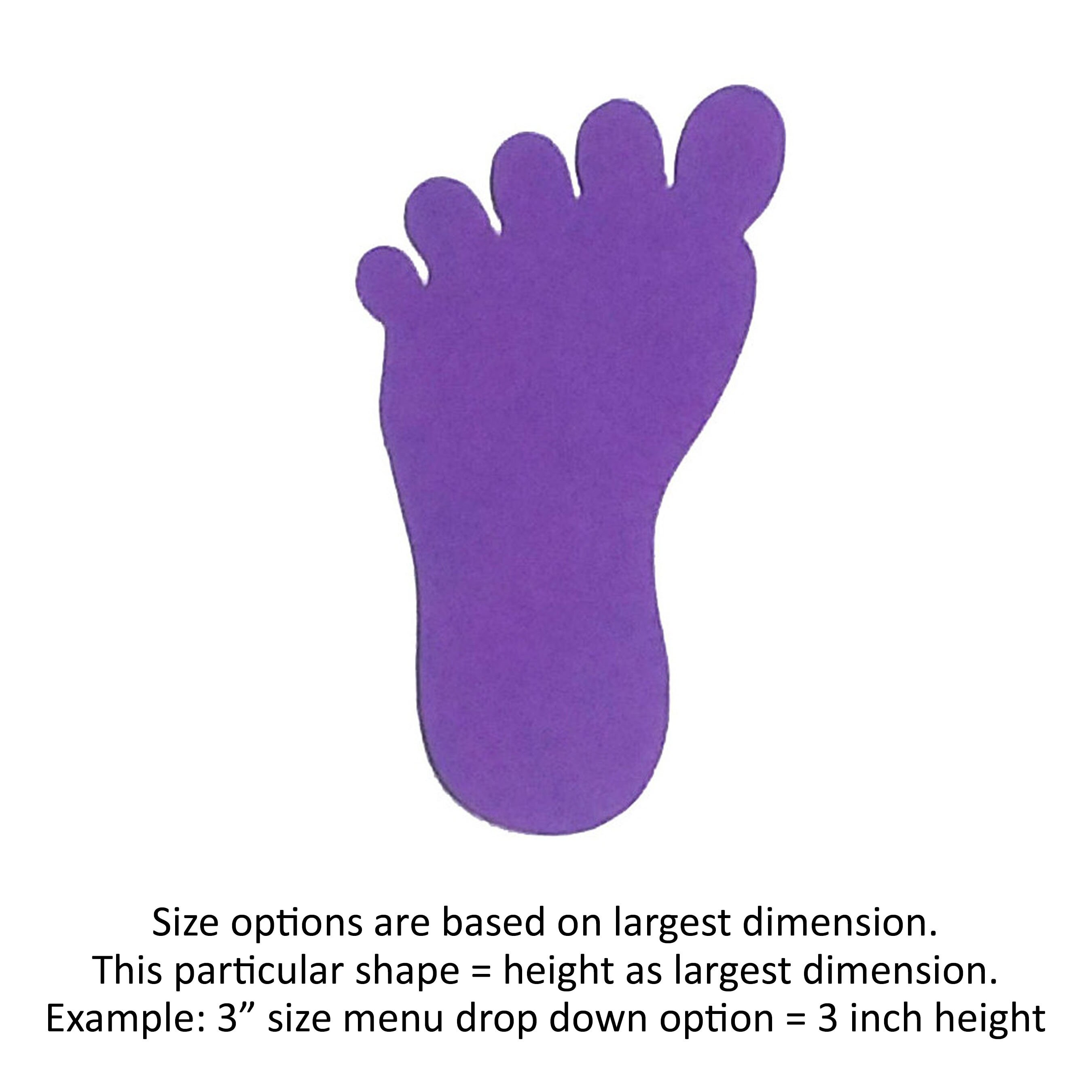 25 Pack Paper Feet Shapes Feet Die Cut Shapes Paper Baby - Etsy