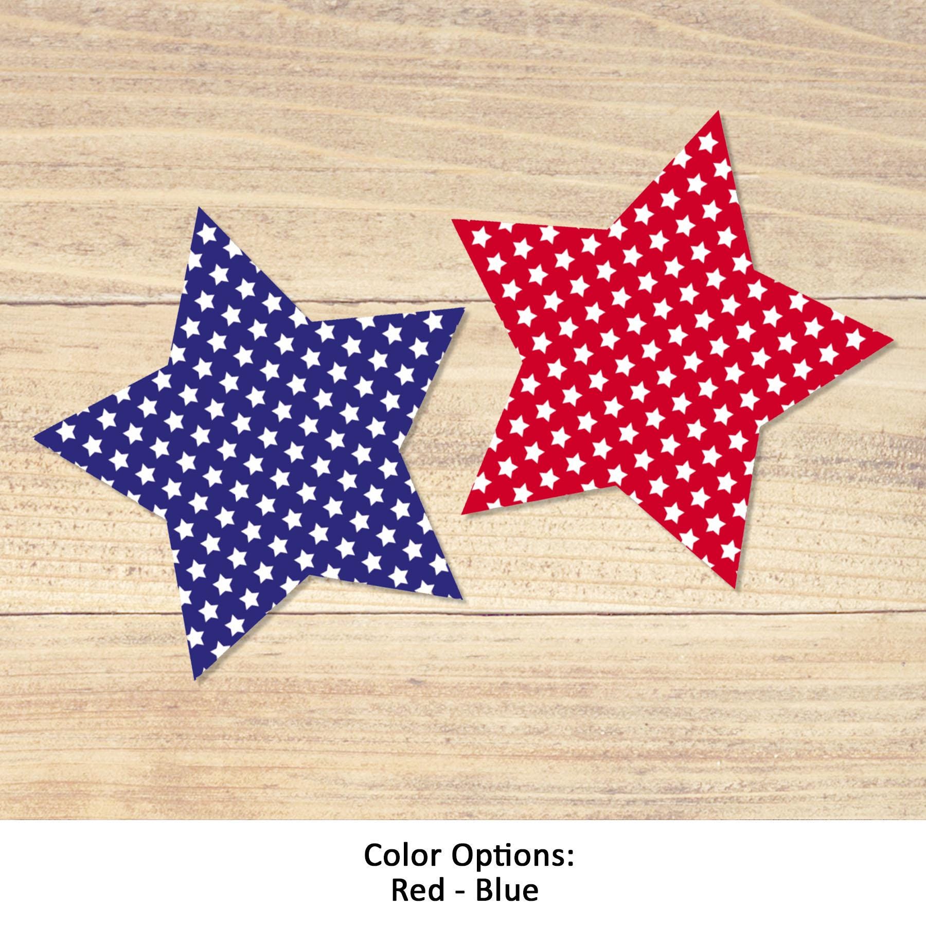 12 Pack - Paper Fourth of July Star Shapes, Paper Star Shapes, Paper ...
