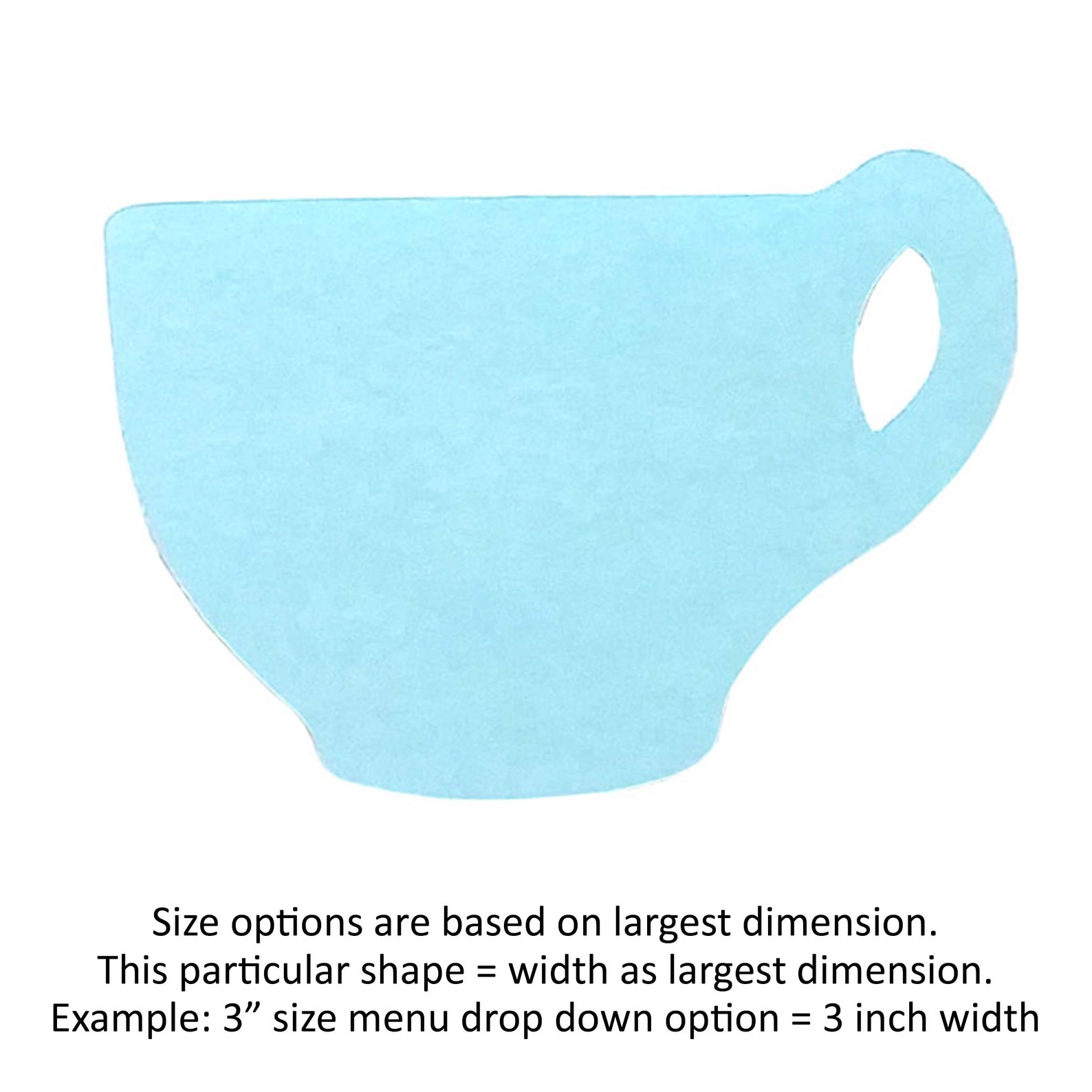 25 Pack - Paper Tea Cup Shapes, Tea Cup Shape, Tea Cup Paper Cut Out ...