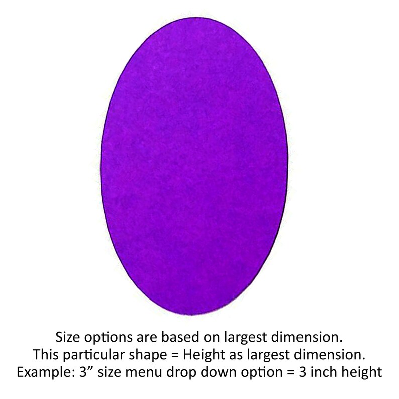 25 Pack Paper Oval Shapes Paper Oval Cut Outs Oval Die Cut | Etsy