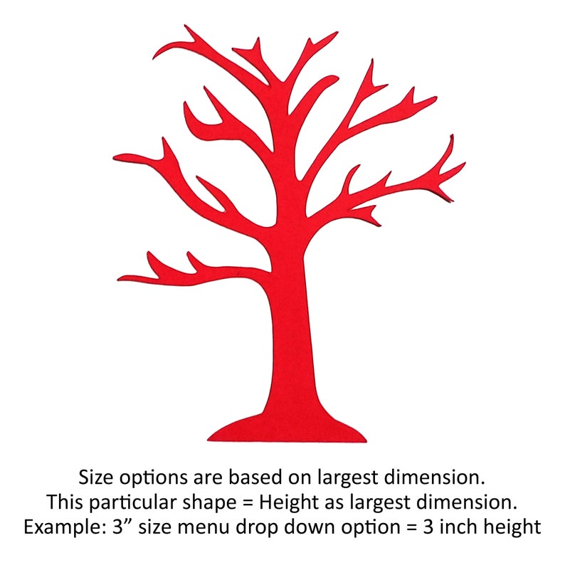 25 Pack - Paper Branch Tree Shape, Branch Tree Shapes, Paper Tree Cut ...