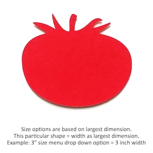 25 Pack - Paper Tomato Shapes, Tomato Paper Cut Out, Paper Tomato Die ...